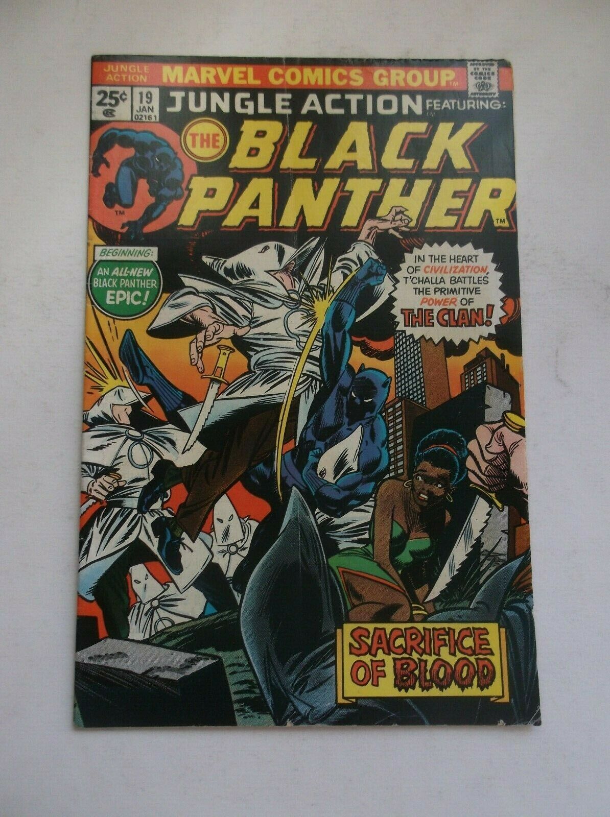 Marvel: Jungle Action #19, Black Panther VS the Klan, HTF/Scarce, 1976 ...