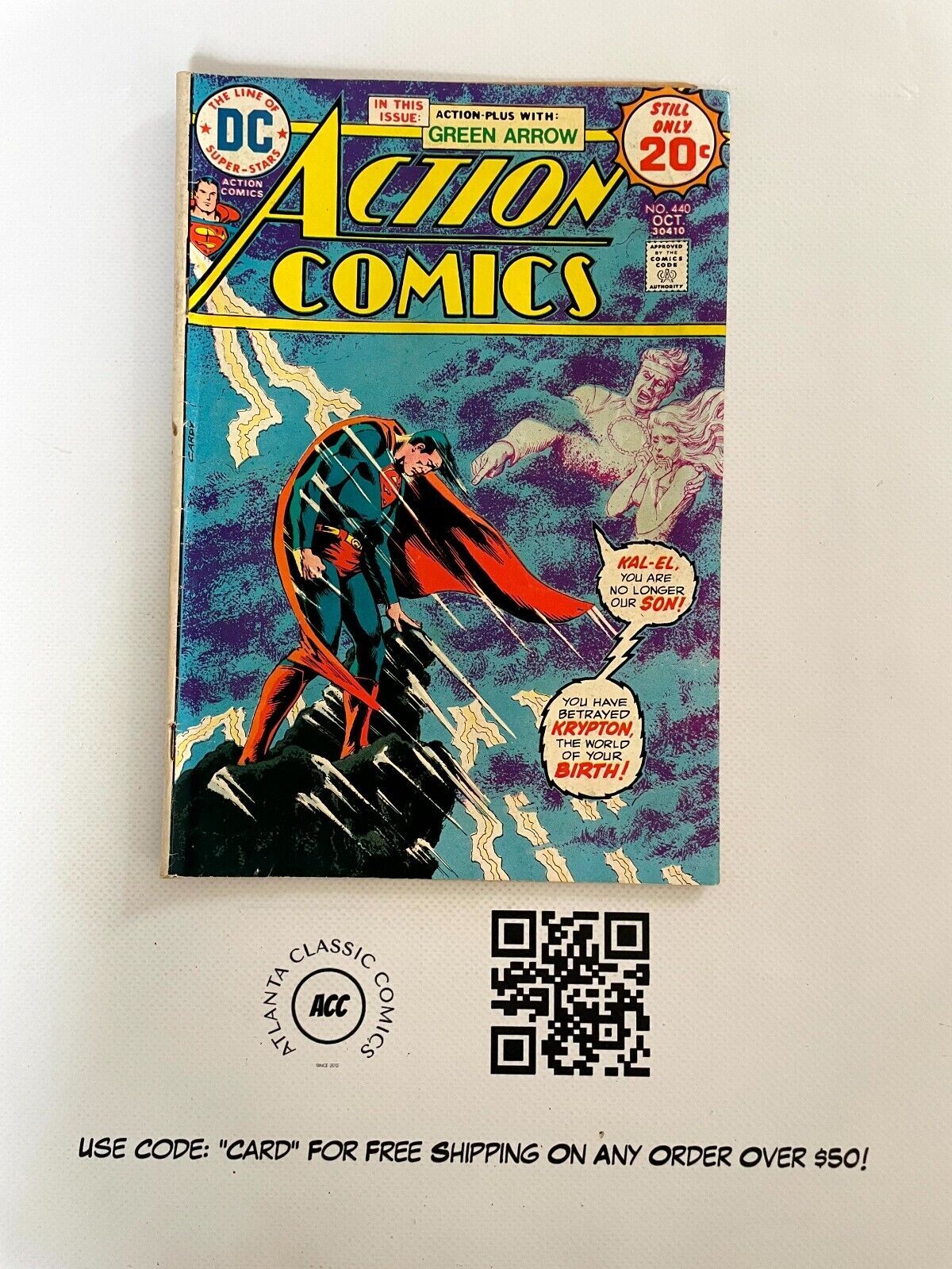 Action Comics # 440 VG DC Comic Book Superman Supergirl Batman Flash 2 ...