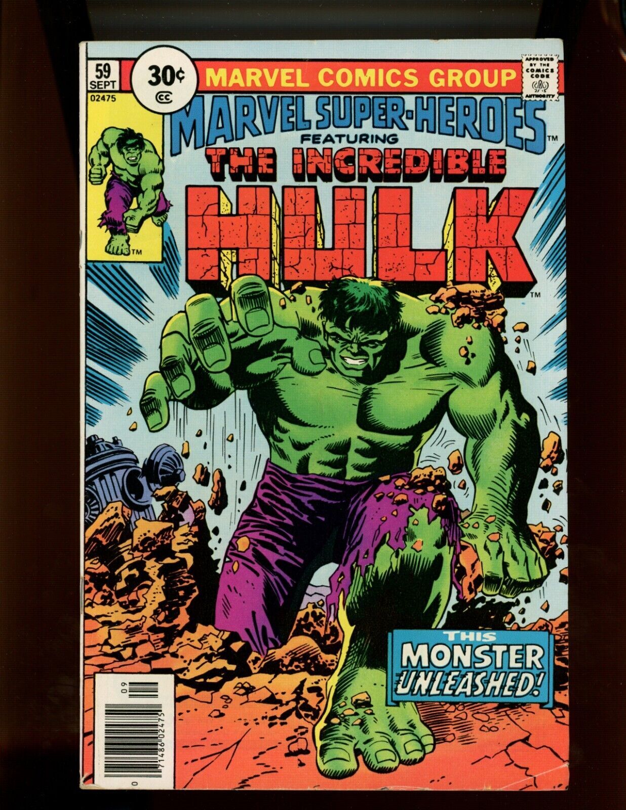 (1976) Marvel Super-Heroes #59 - FEATURING THE INCREDIBLE HULK! (7.0 ...