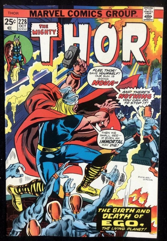 Thor (1966) #228 VF+ (8.5) with Hercules Firelord Galactus Vs Ego ...