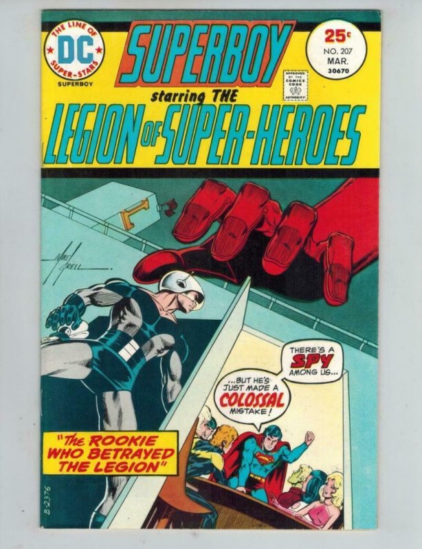 SUPERBOY and the LEGION of SUPER-HEROES #207, FN/VF, Mike Grell, Spy ...