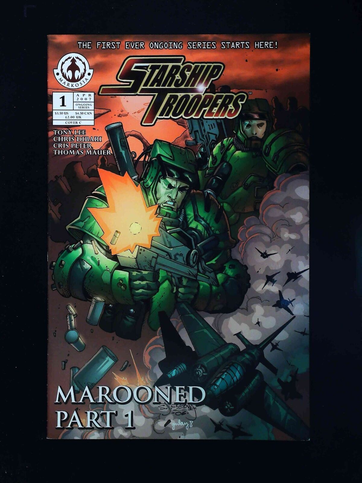 Starship Troopers #1C Markosia Comics 2007 Nm Segovia,Lee,Dibari ...