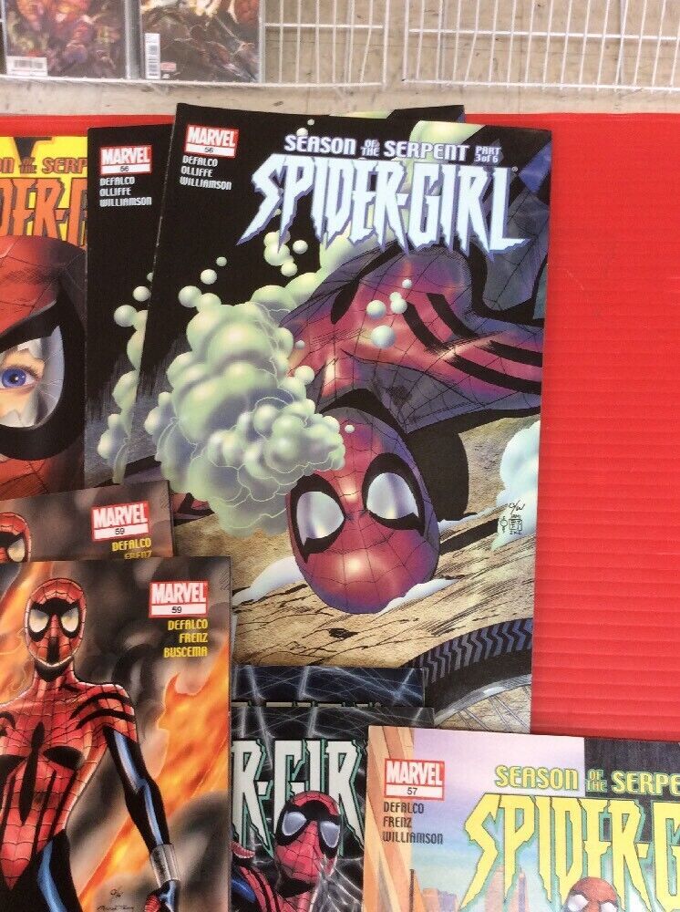 SPIDER-GIRL #54,55,56,57,58,59 Season of the Serpent Set First Benjy ...
