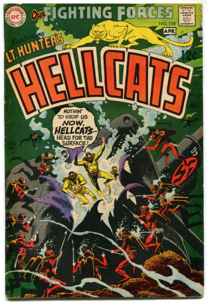 Our Fighting Forces 118 VGFN 5.0 DC 1969 Lt Hunter’s Hellcats Irv ...