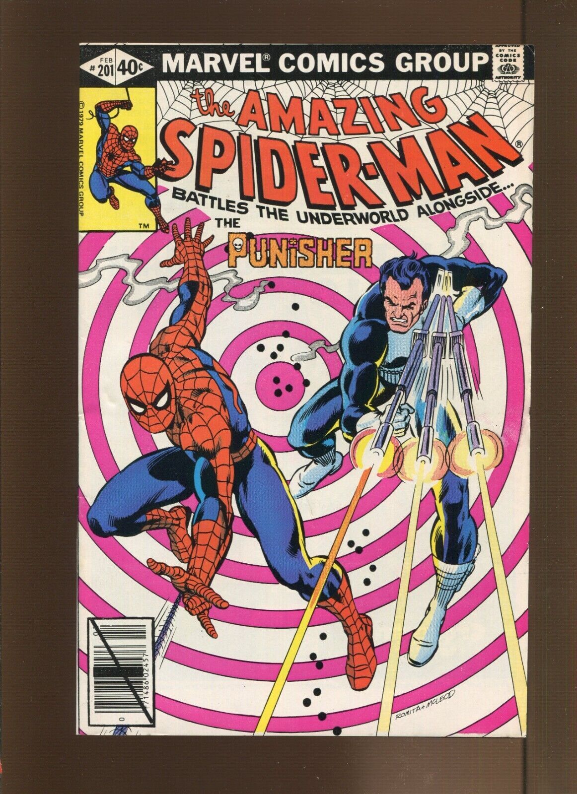 Amazing Spiderman #201 - John Romita Sr., Bob Mcleod Cover Art. (9.0/9. ...