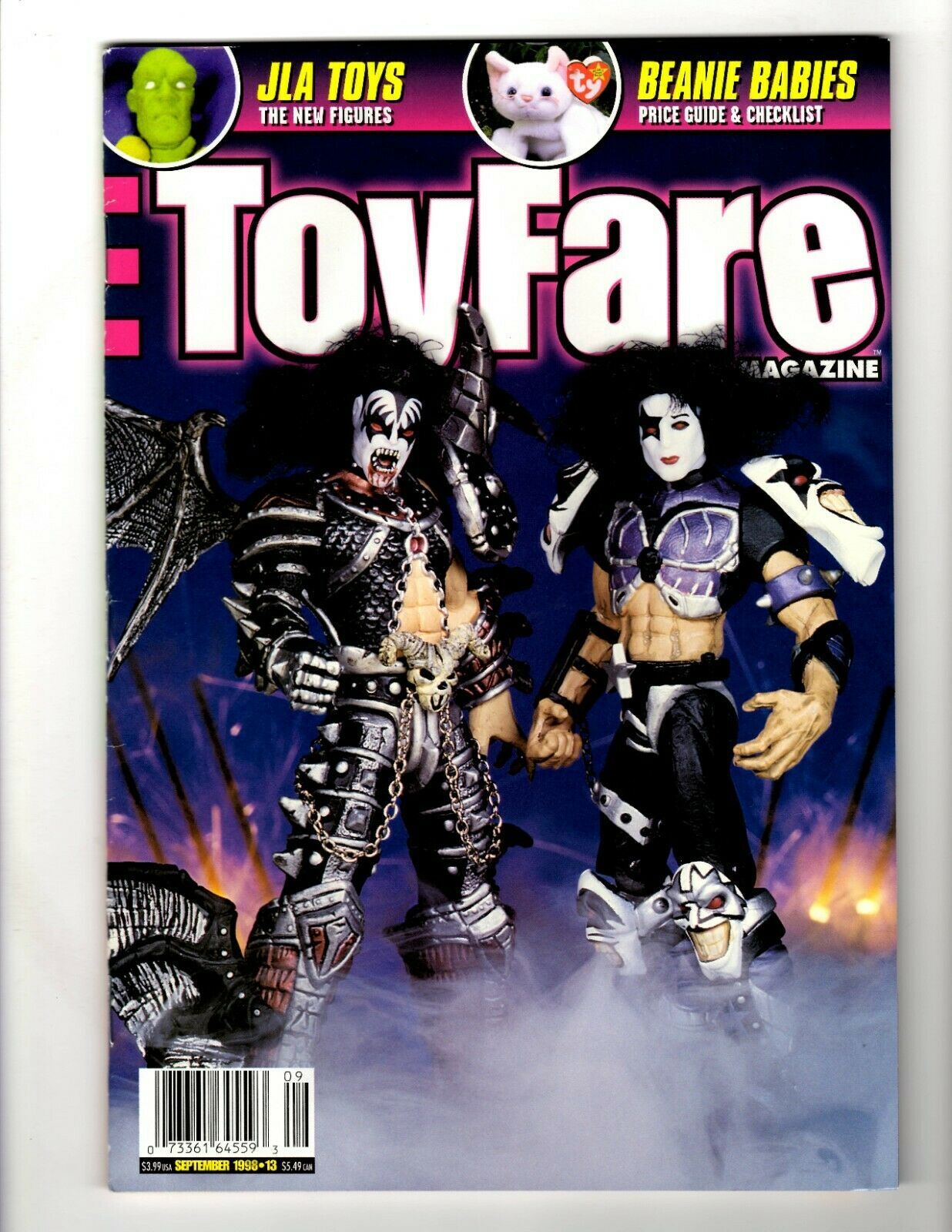 Toyfare Magazine #13 ORIGINAL Vintage 1988 Wizard w/ Kiss Psycho Circus ...