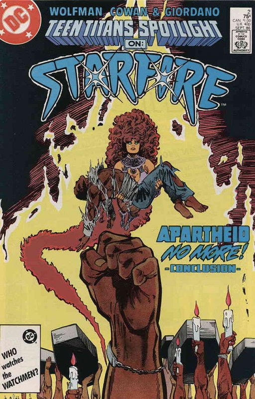Teen Titans Spotlight #2 VG ; DC | low grade comic Starfire | Comic ...