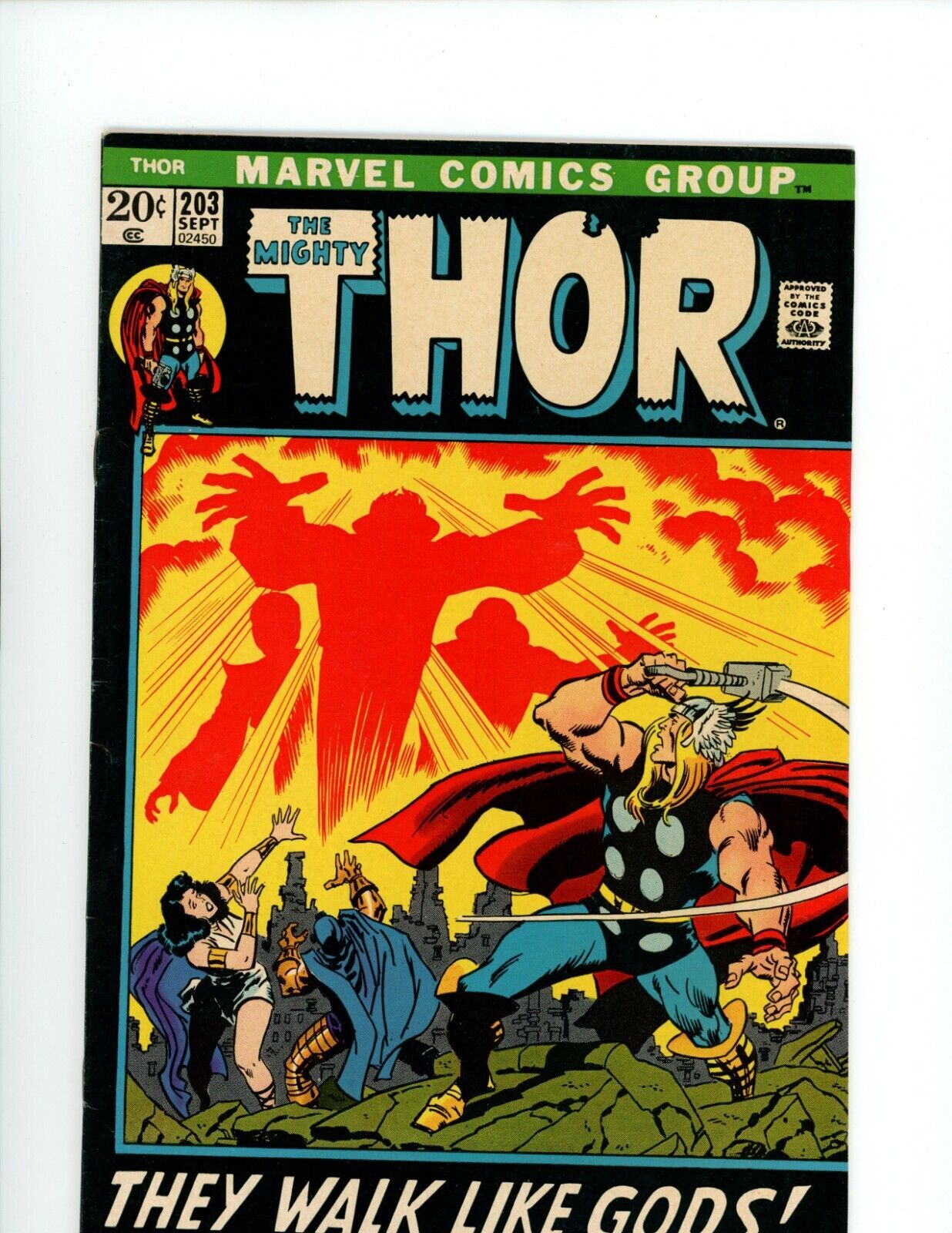 Thor #203- First Appearance of The Young Gods. (8.0/8.5) 1972 | Comic ...