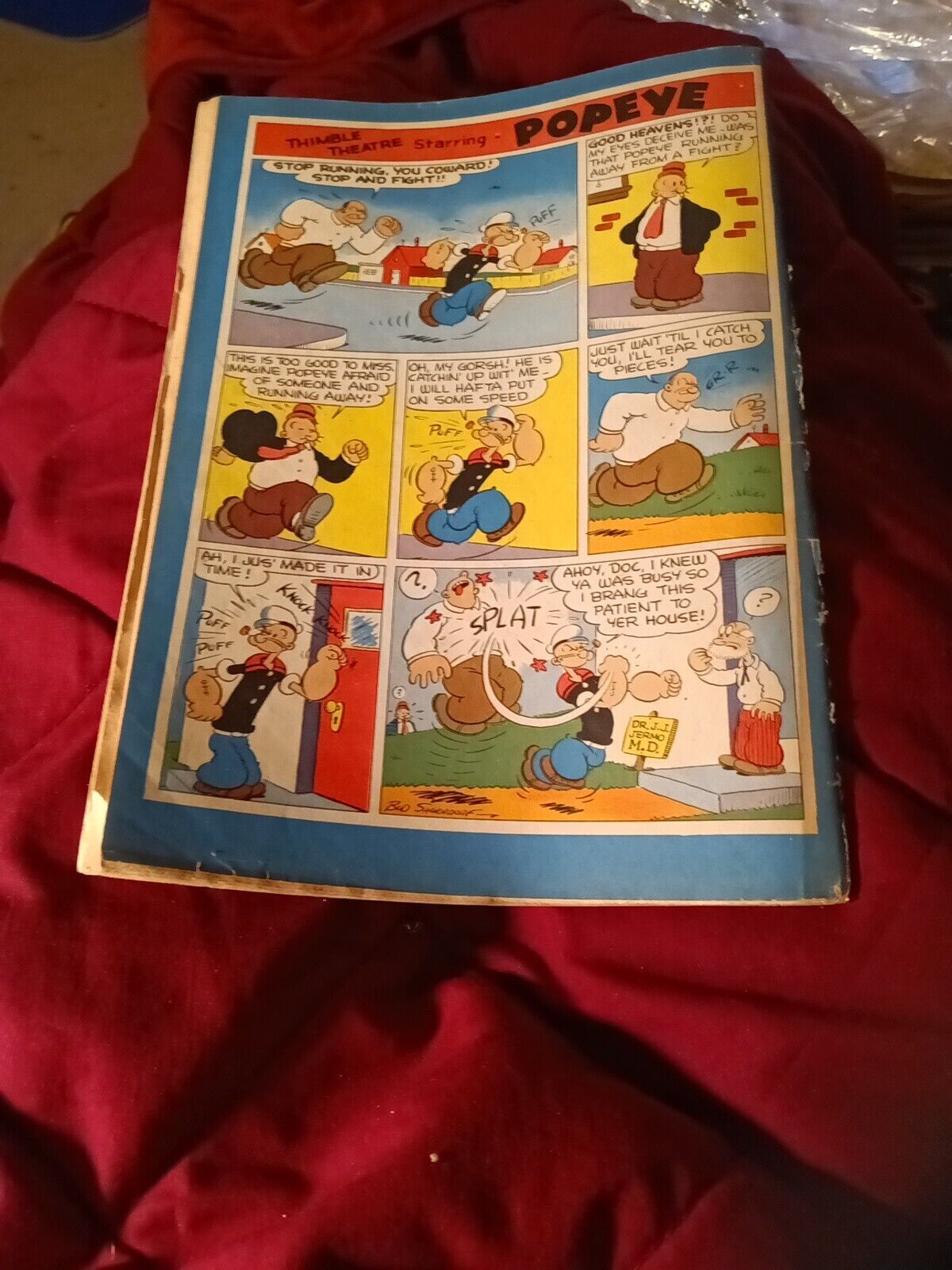 POPEYE Four Color 113(Predates #1) DELL COMICS 1946 GOLDEN AGE 1st ...