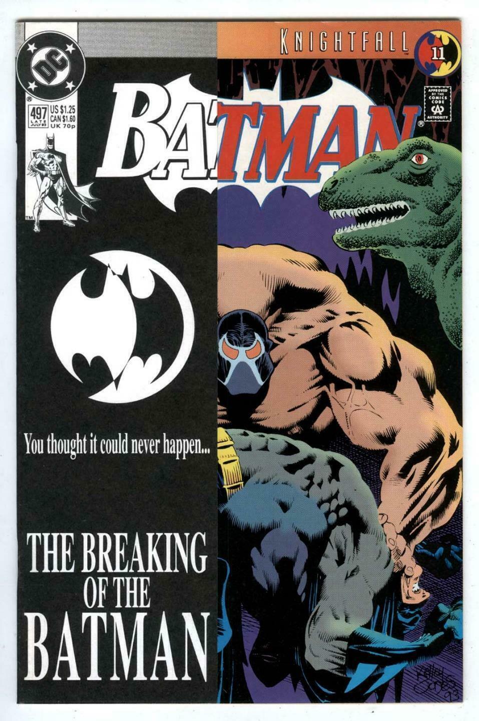 Batman #497 Bane Breaks Batman’s Back Knightfall part 11 DC KEY July ...