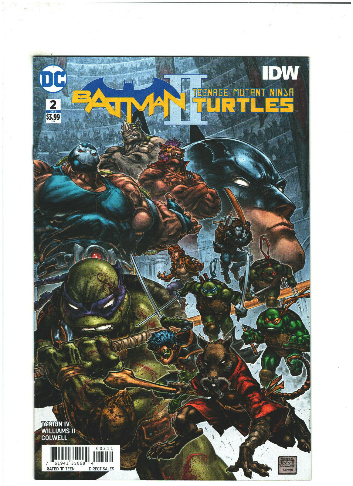 Batman/Teenage Mutant Ninja Turtles II #2 VF+ 8.5 DC/IDW Comics Bane ...