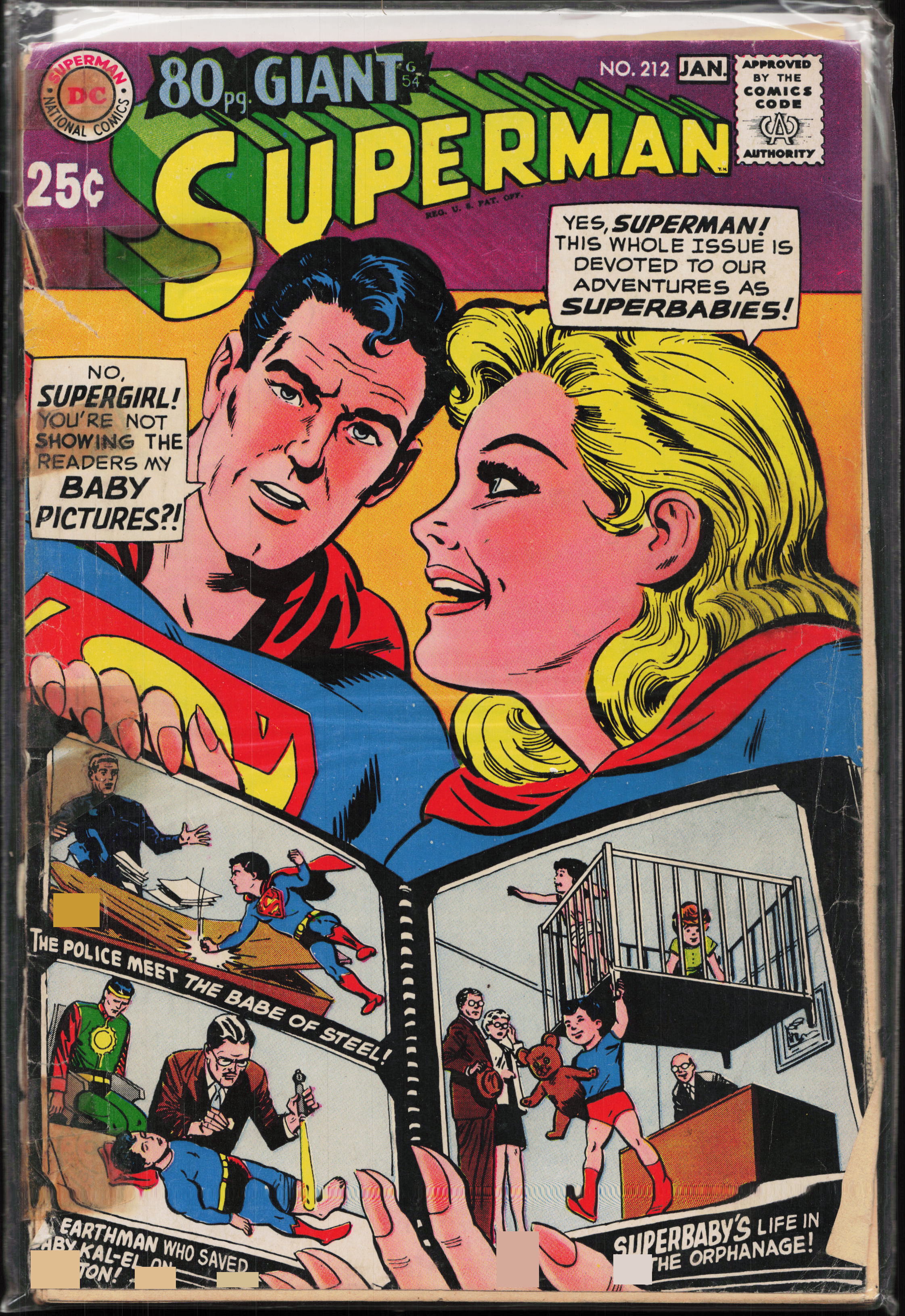 Superman #212 (1969) Superboy | Comic Books - Silver Age, DC Comics ...