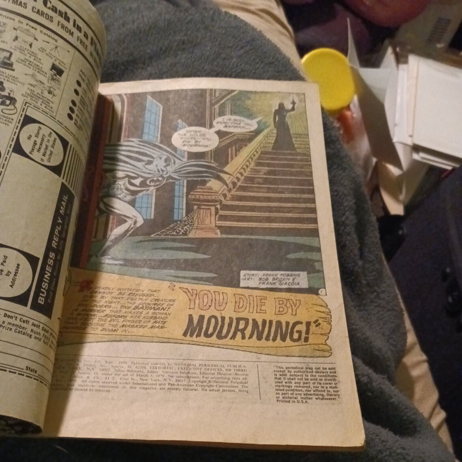 DETECTIVE COMICS #403 DC Batman NEAL ADAMS COVER ART 1970 bronze age ...