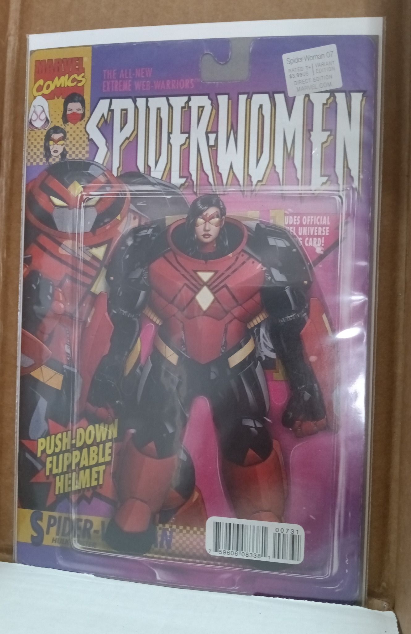 Spider-Woman #7 Action Figure (Spider-Woman Hulkbuster Armor) Var (2016 ...