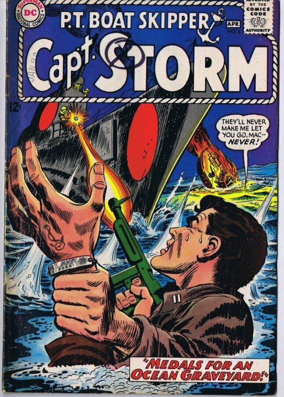 Captain Storm #6 ORIGINAL Vintage 1965 DC Comics | Comic Books - Silver ...