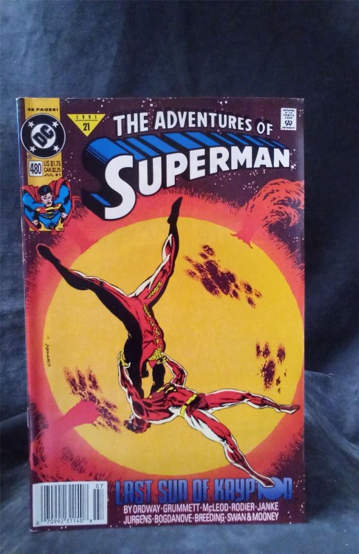 Adventures of Superman #480 1991 DC Comics Comic Book | Comic Books ...