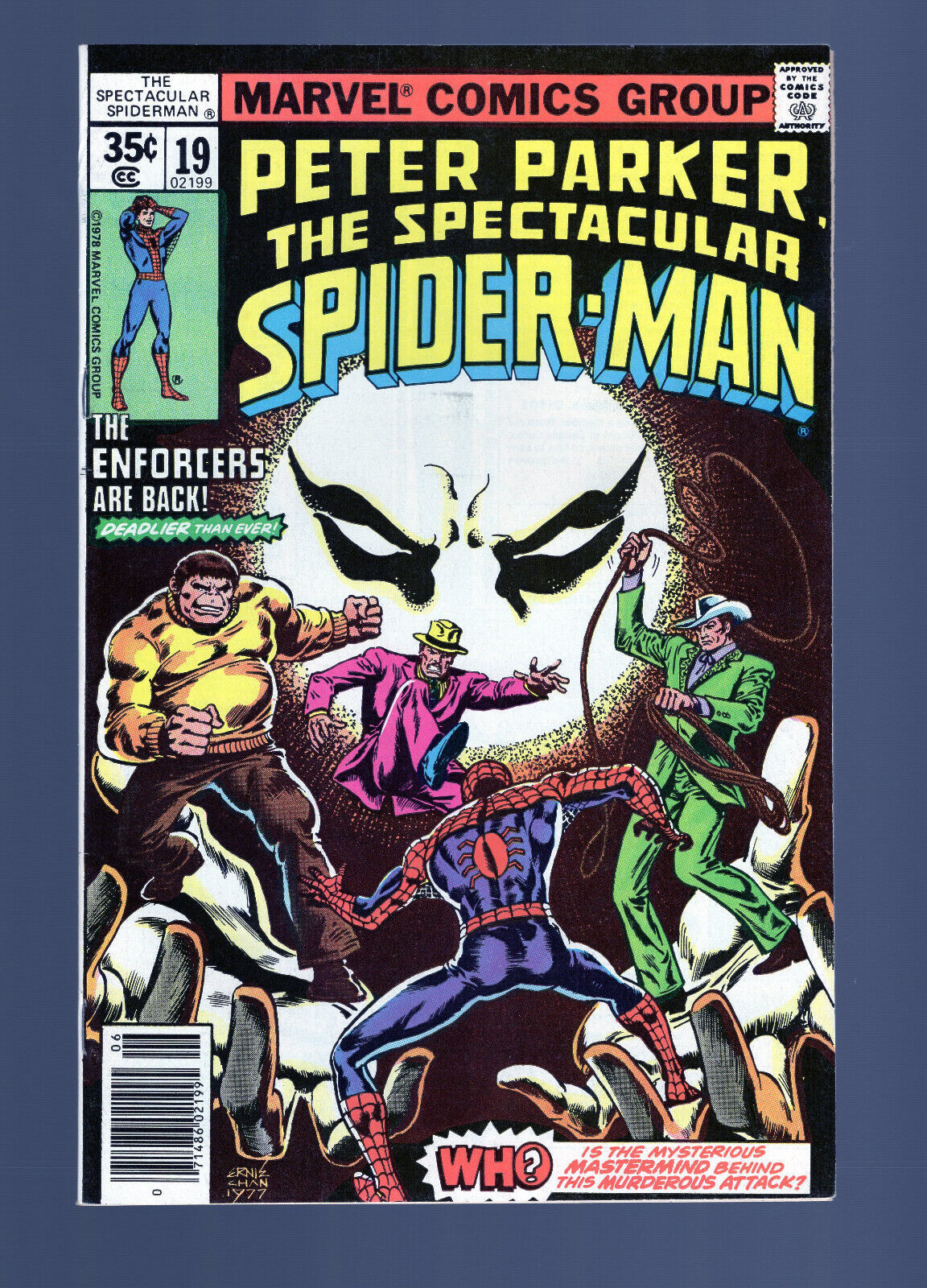 Spectacular Spider-Man #19 - Ernie Chan Cover Art. Enforcers App. (9.2 ...