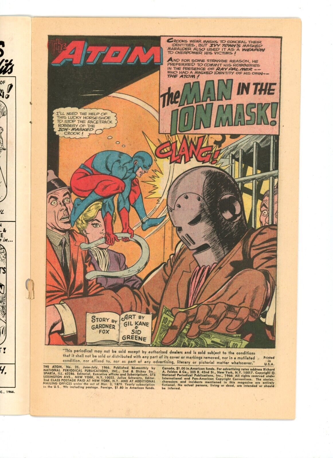 Atom 25 VG 4.0 DC 1966 Silver Age Gardner Fox Gill Kane | Comic Books ...