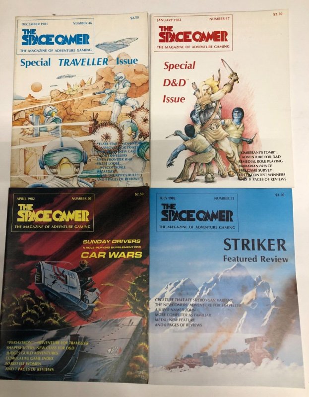 Space Gamer Magazine of Adventure Gaming Lot of 4 Diff 1981-2 RPGs ...