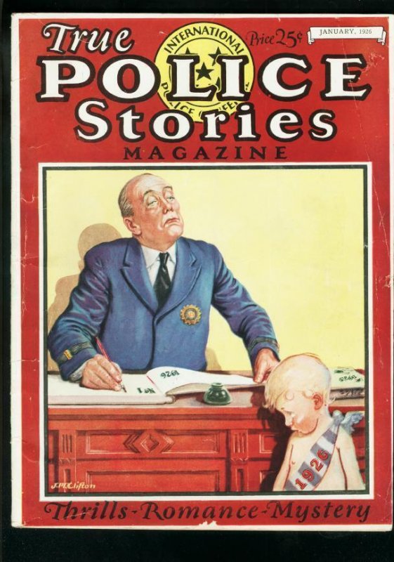 True Police Stories JAN 1926-Very Rare Crime Pulp-Thrills-Romance- G ...