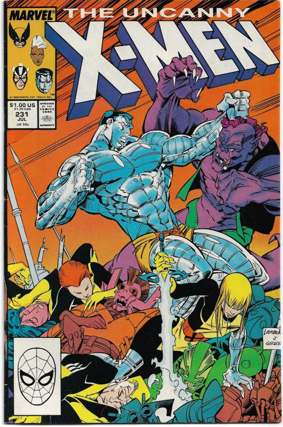 Uncanny X-Men#231 FN/VF 1988 Marvel Comics $6 Unlimited Shipping ...