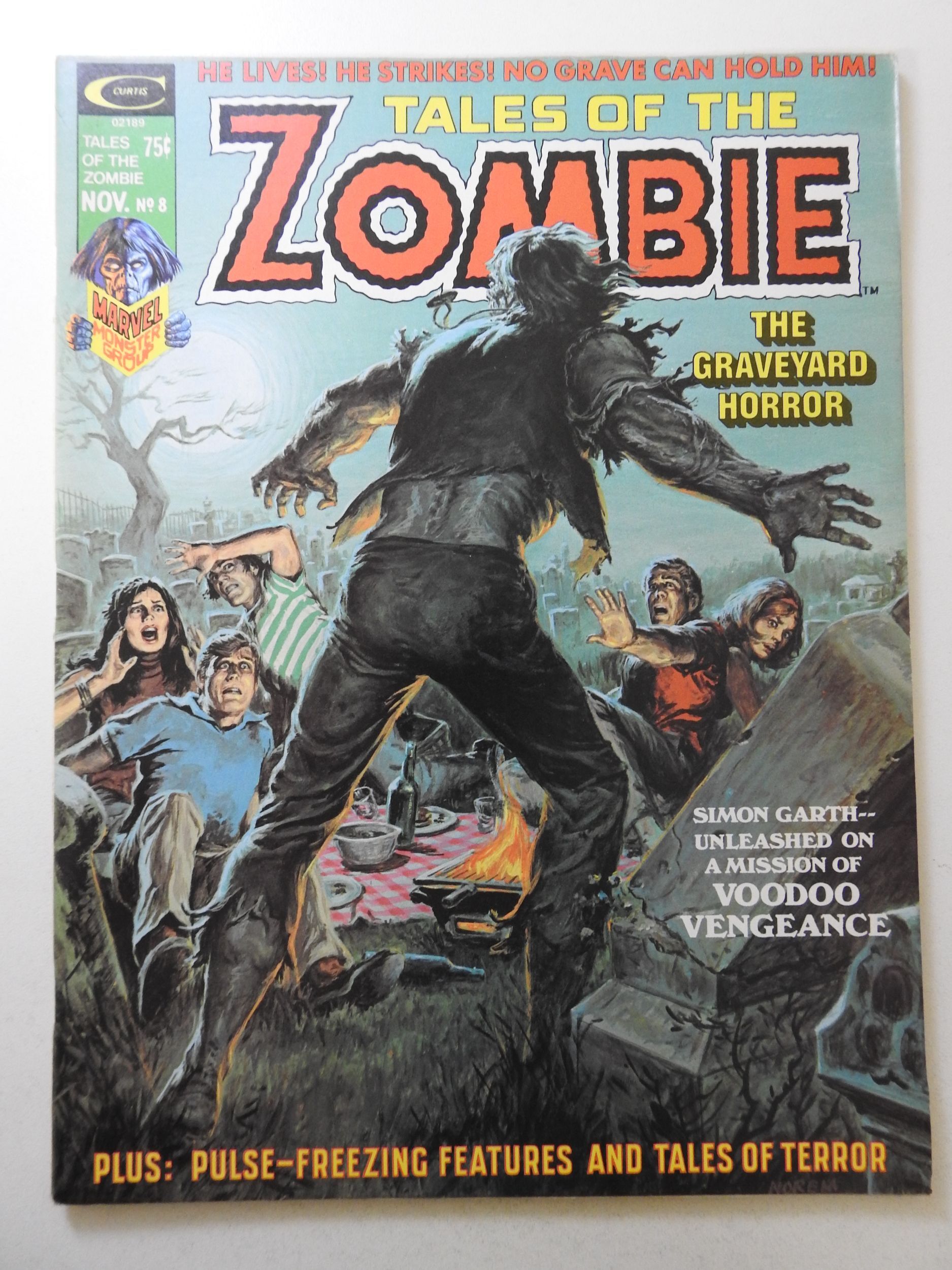 Tales of The Zombie #8 "The Graveyard Horror!" Beautiful VF- Condition ...