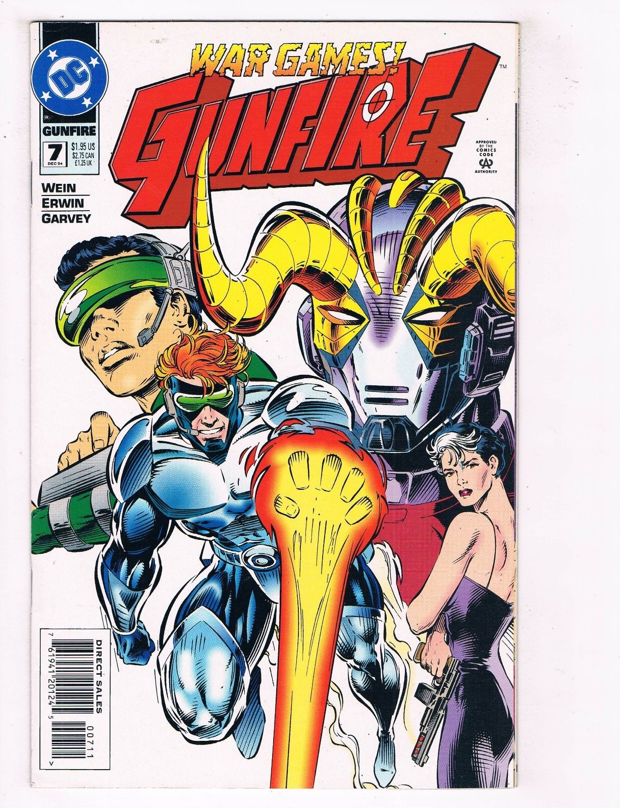 Gunfire #7 FN/VF DC Comics Comic Book Wein Dec 1994 DE38 AD11 | Comic ...