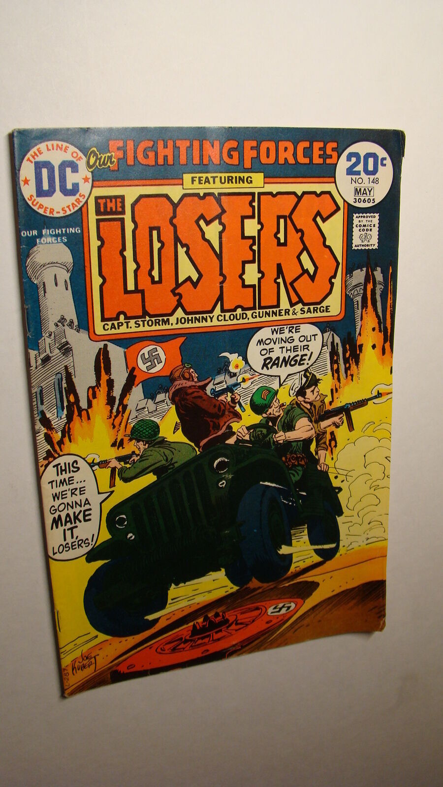 OUR Fighting Forces 148 *Nice Copy* JOE Kubert ART 1974 Losers Sarge ...