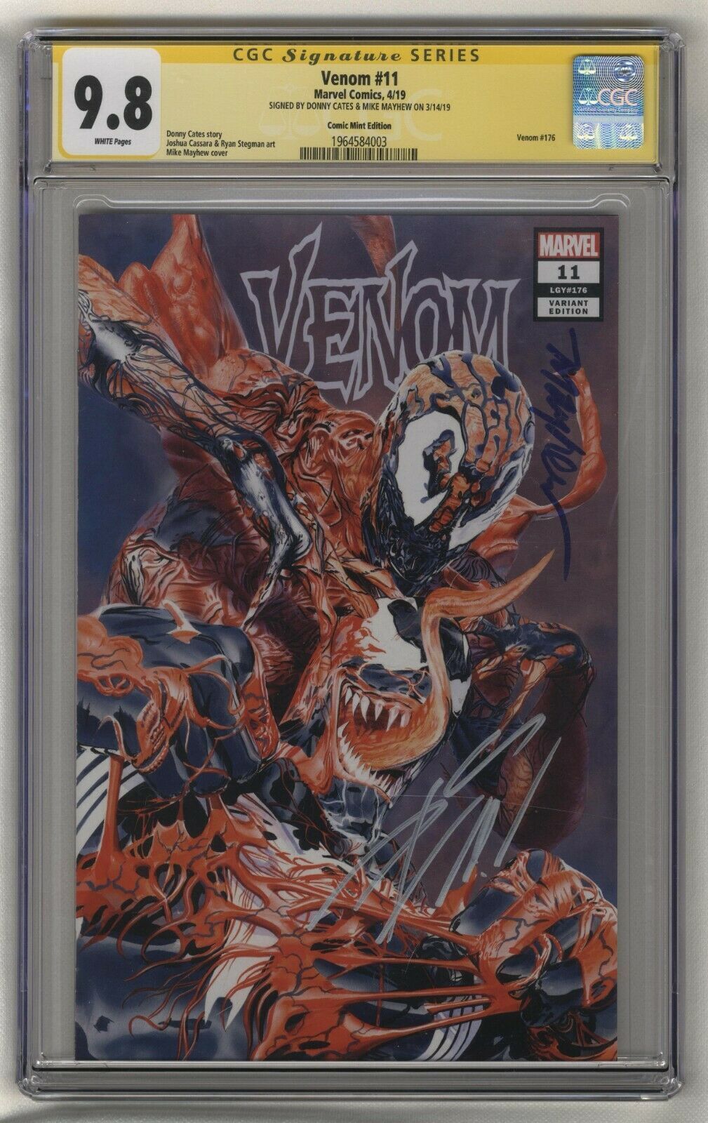 Venom #11 - CGC 9.8 - Signature Series x 2 - 2019 - Donny Cates & Mike ...