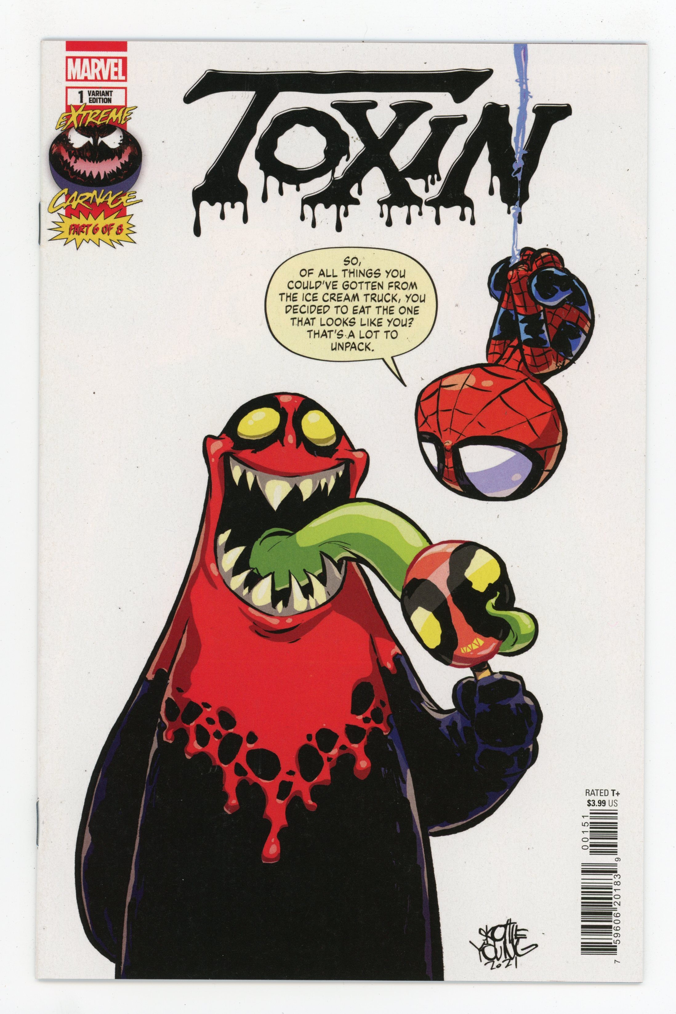 Extreme Carnage: Toxin #1 Skottie Young Variant Carnage NM | Comic ...