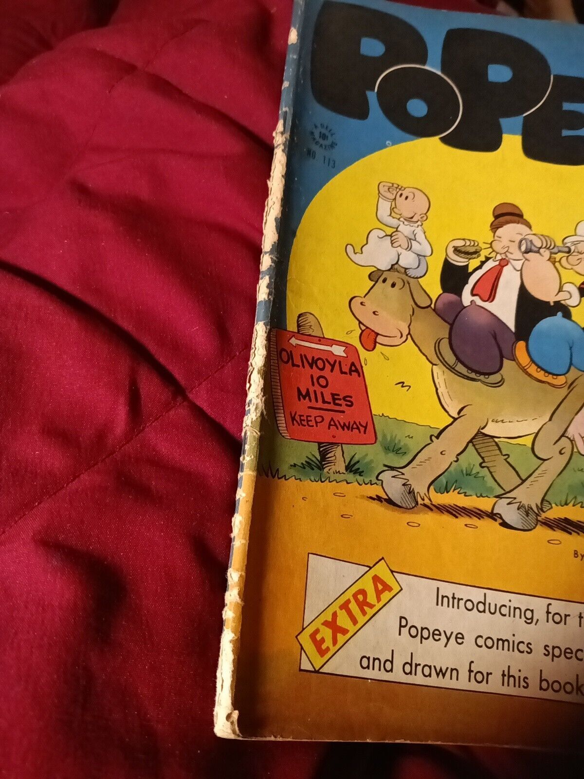 POPEYE Four Color 113(Predates #1) DELL COMICS 1946 GOLDEN AGE 1st ...