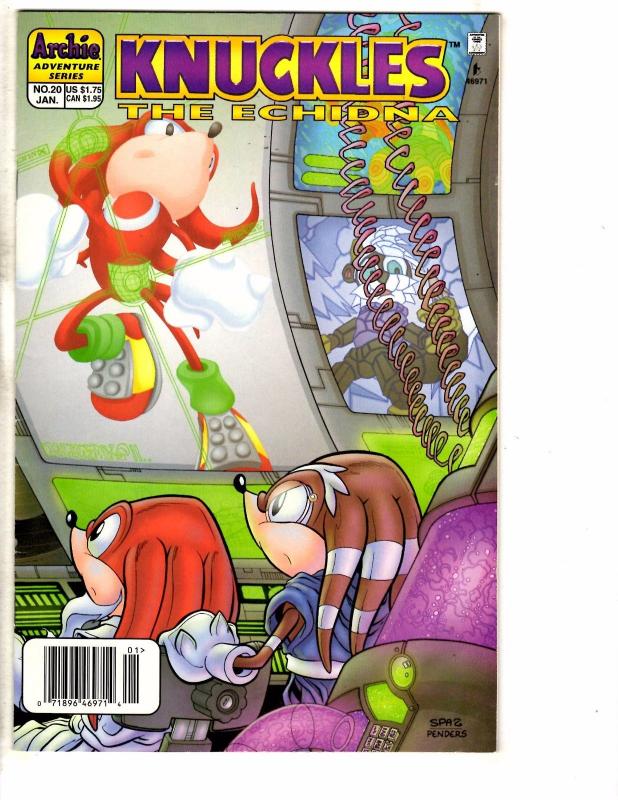 Knuckles # 20 VF/NM Archie Adventure Series Comic Book Sonic The ...