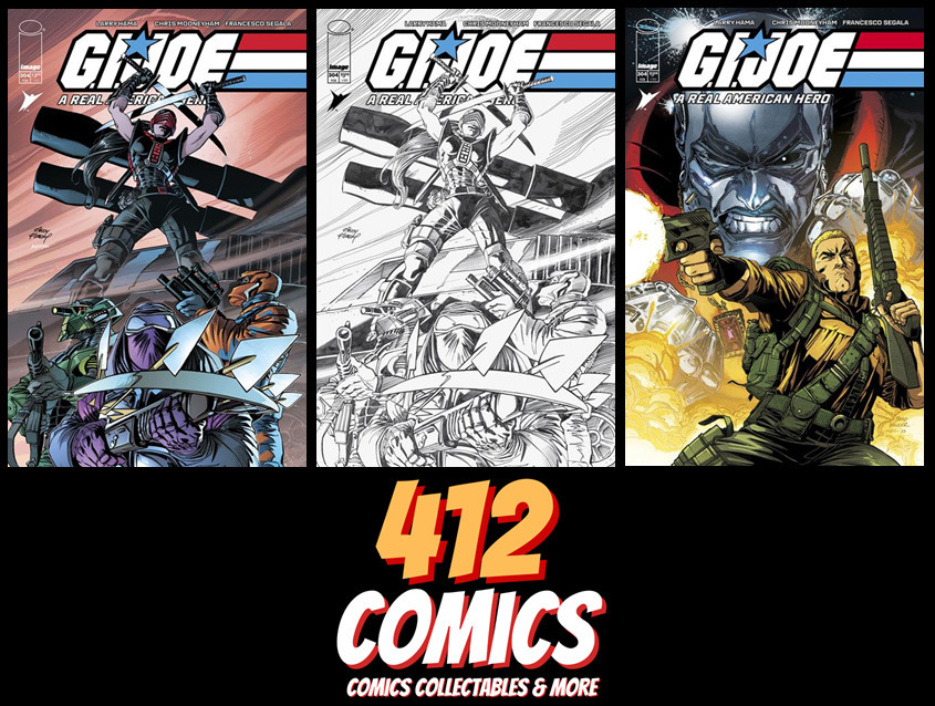 GI JOE a Real American Hero #304 CVR A,B & 1:10 3 VAR SET *Presale 2/21 ...