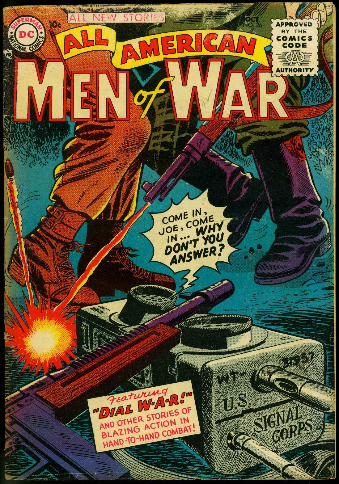 All-American MEN of WAR #26 1955-Dc Comics-Ww II Battle VG | Comic ...