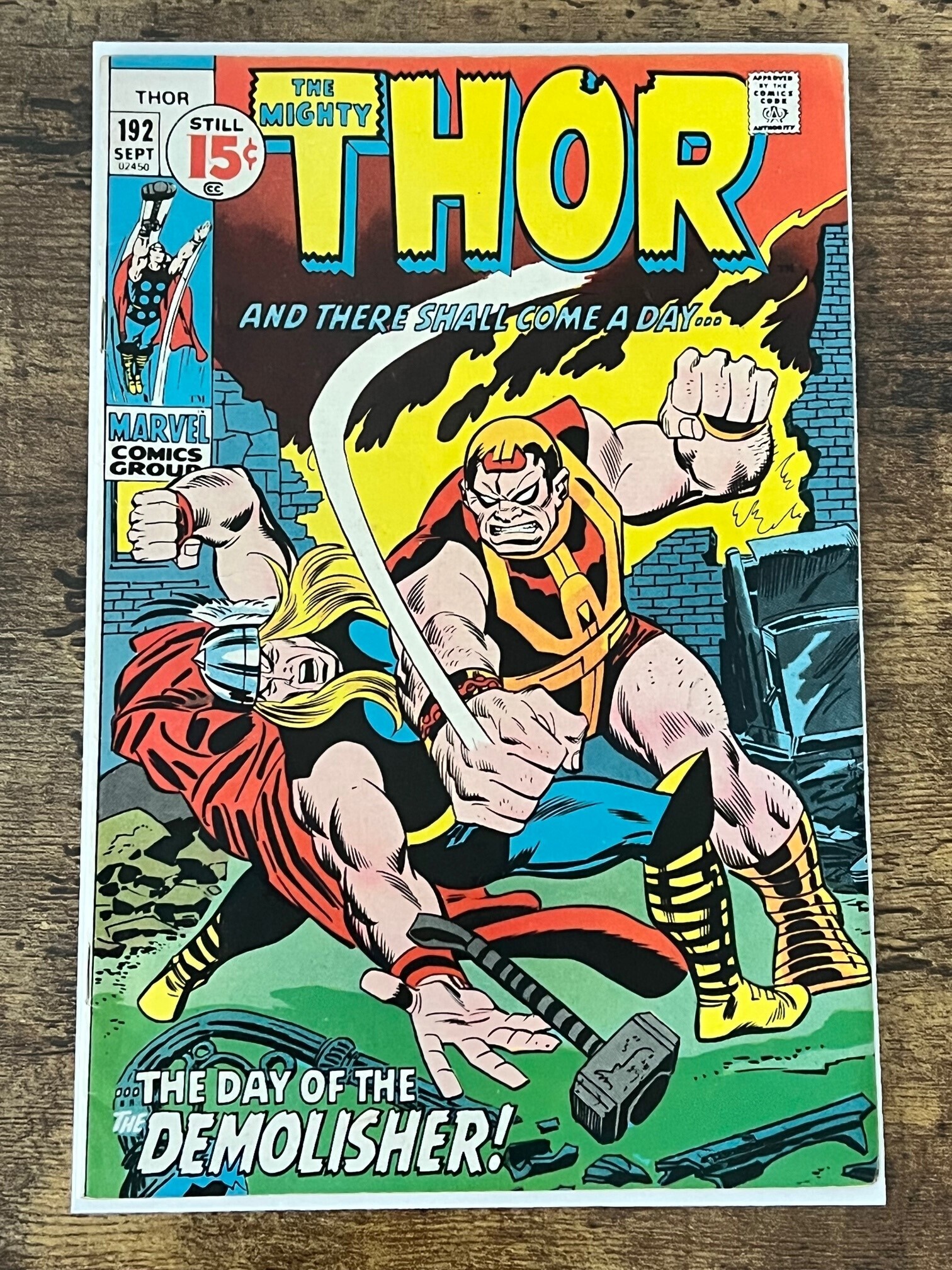 Thor #192 (1971). FN+. Last 15c issue. Thor v. Durok. | Comic Books ...