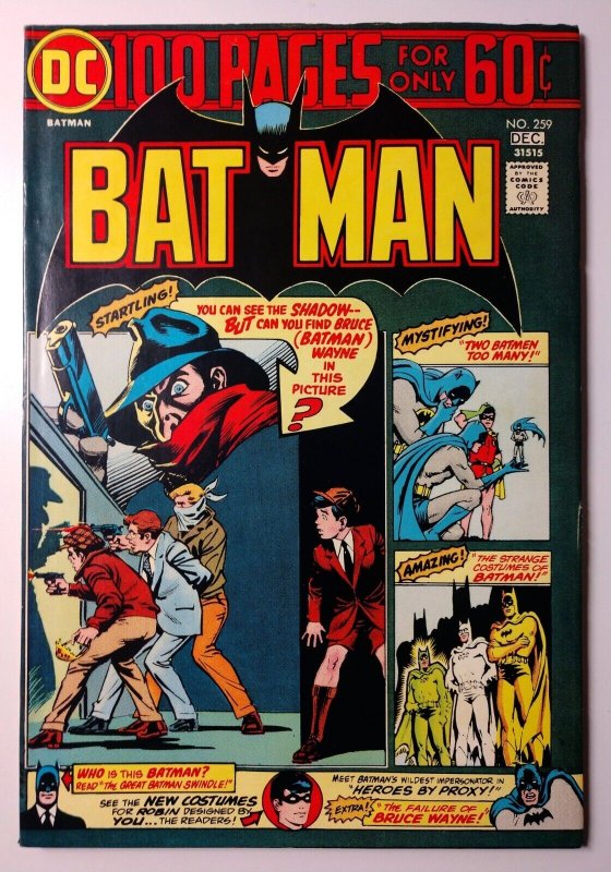 Batman #259 ( 1974) Shadow App Bronze Age Comic | Comic Books - Bronze ...
