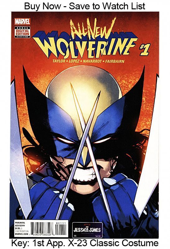All-New Wolverine #1 KEY 1st Wolverine Costume Variant MCU X-Men Laura ...