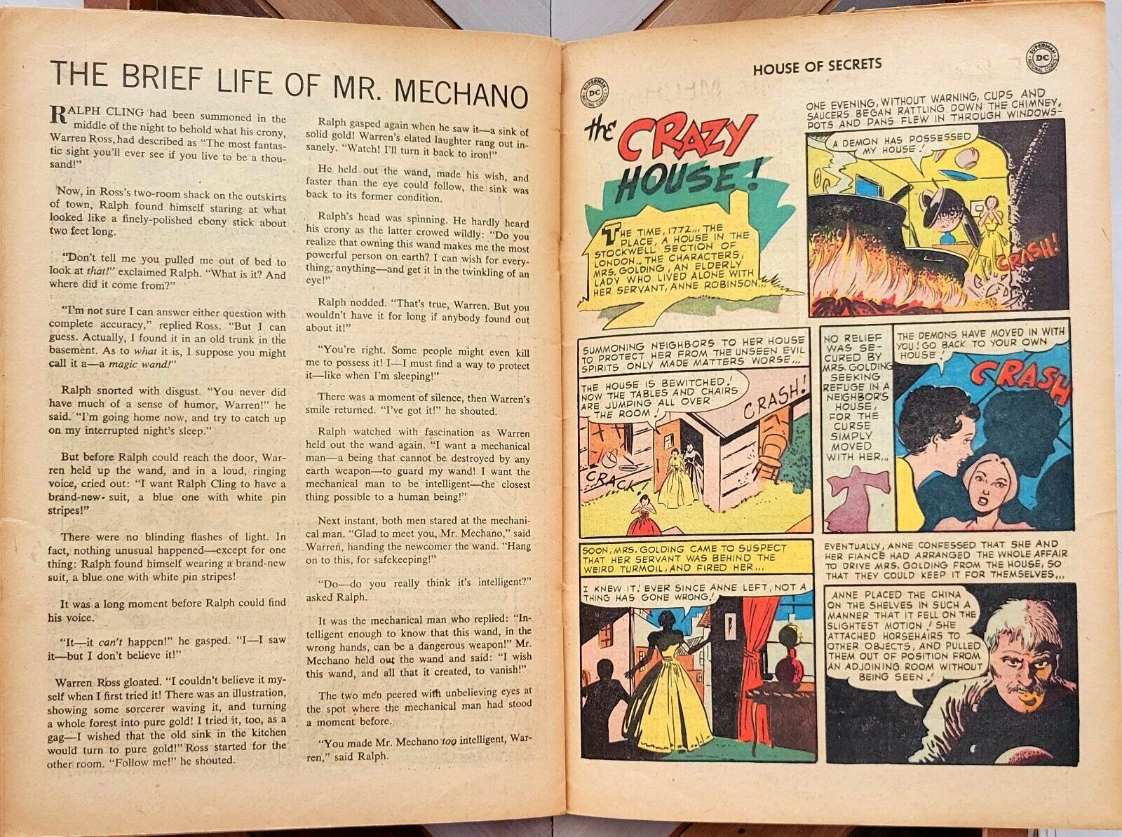 HOUSE OF SECRETS #23 GD/VG DC 1959 1st App MARK MERLIN 10-cent Cover ...