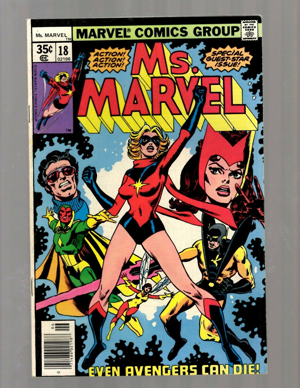 Ms. Marvel # 18 VF/NM Comic Book Mystique Appearance X-Men Wolverine ...