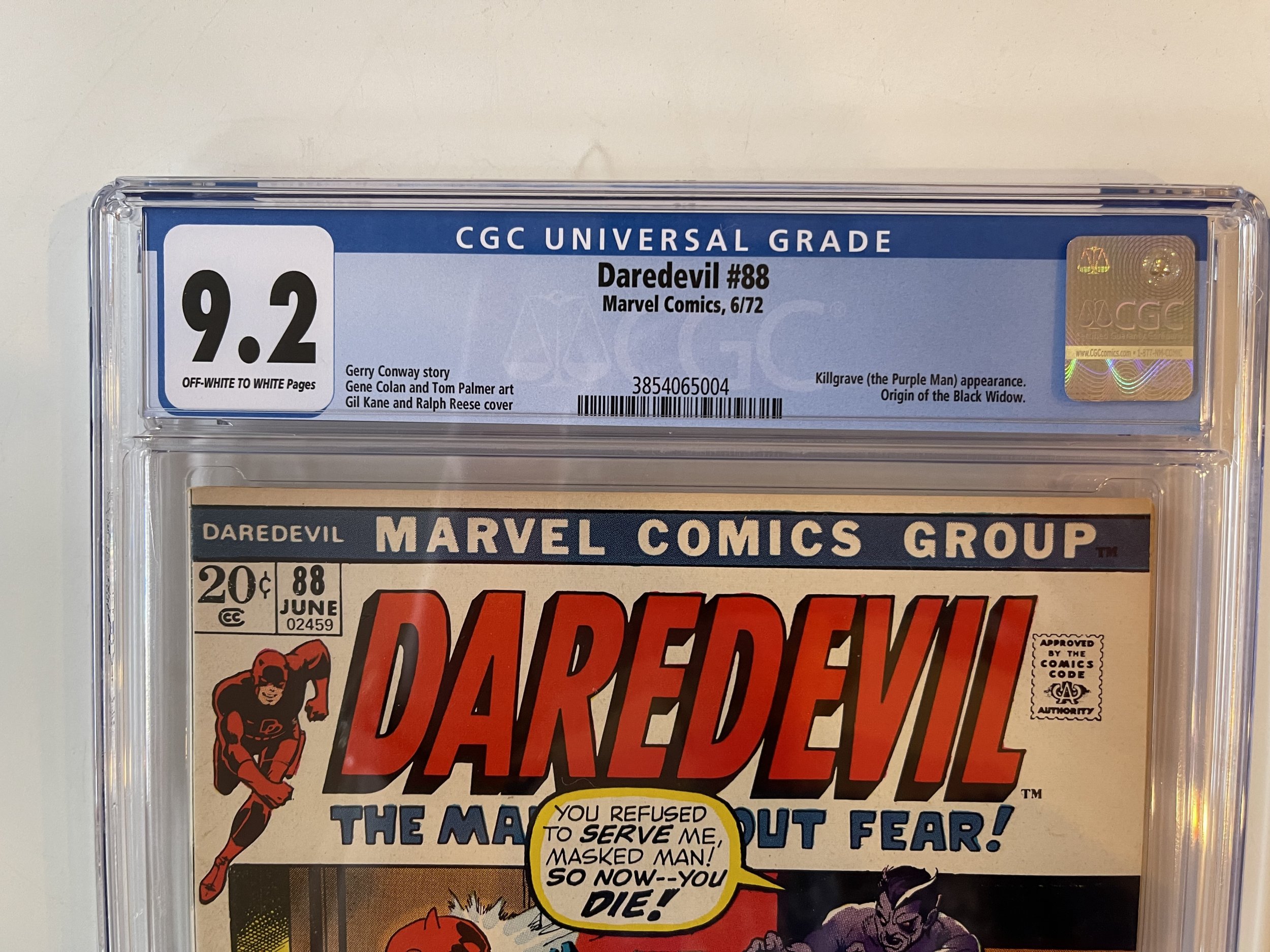 Daredevil #88 CGC 9.2 (Bronze Age Key Marvel Comics) Origin Of Black ...