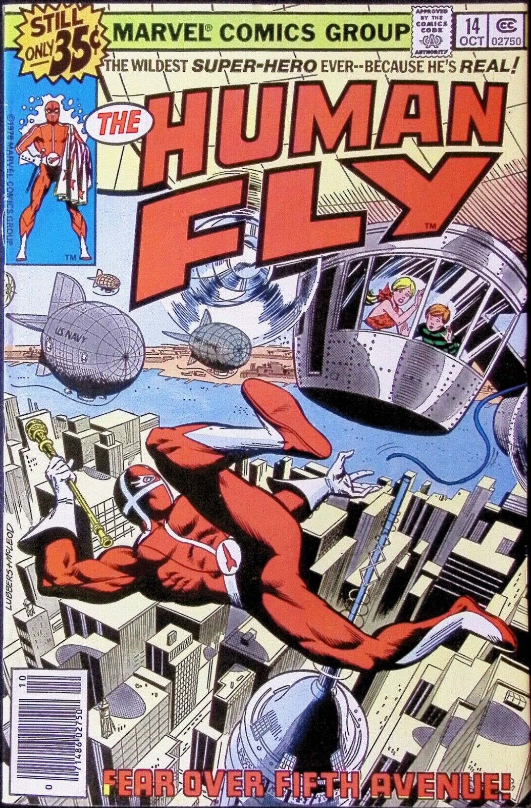 HUMAN FLY Comic Issue 14 — Stuntman Hero Bill Mantlo — 1978 Marvel ...