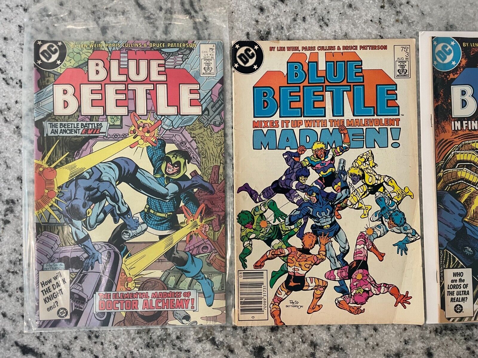 3 Blue Beetle DC Comic Books # 2 3 4 Batman Superman Flash Aquaman ...