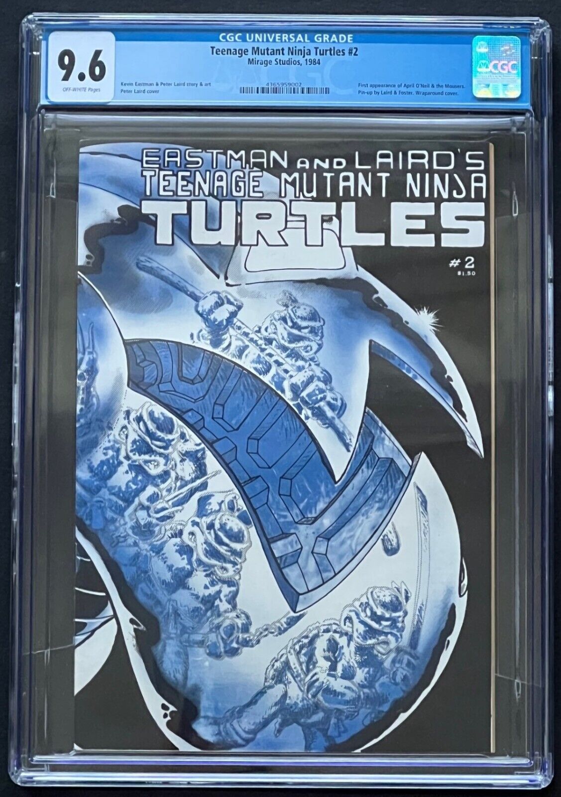 Teenage Mutant Ninja Turtles #2 1st print Mirage 1984 CGC 9.6 TMNT ...
