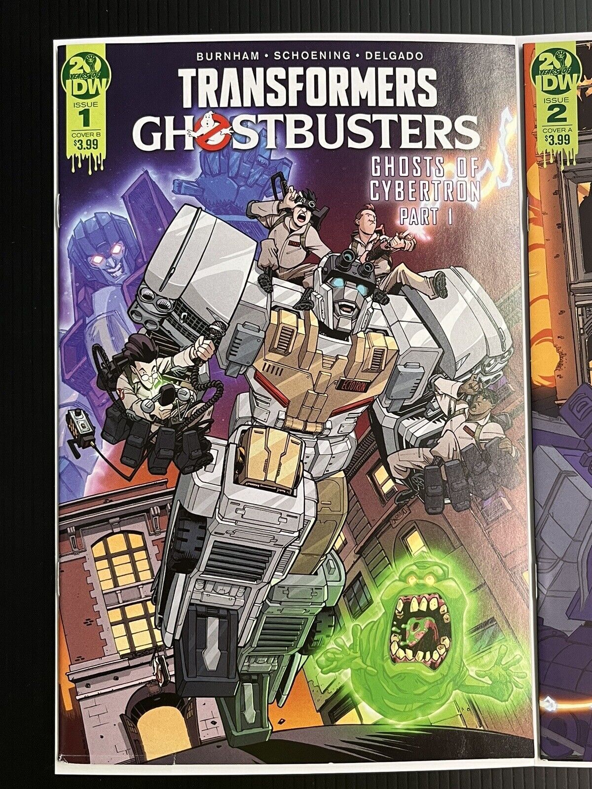 Transformers Ghostbusters #1 CVR B + #2-5 Connecting Covers Complete ...