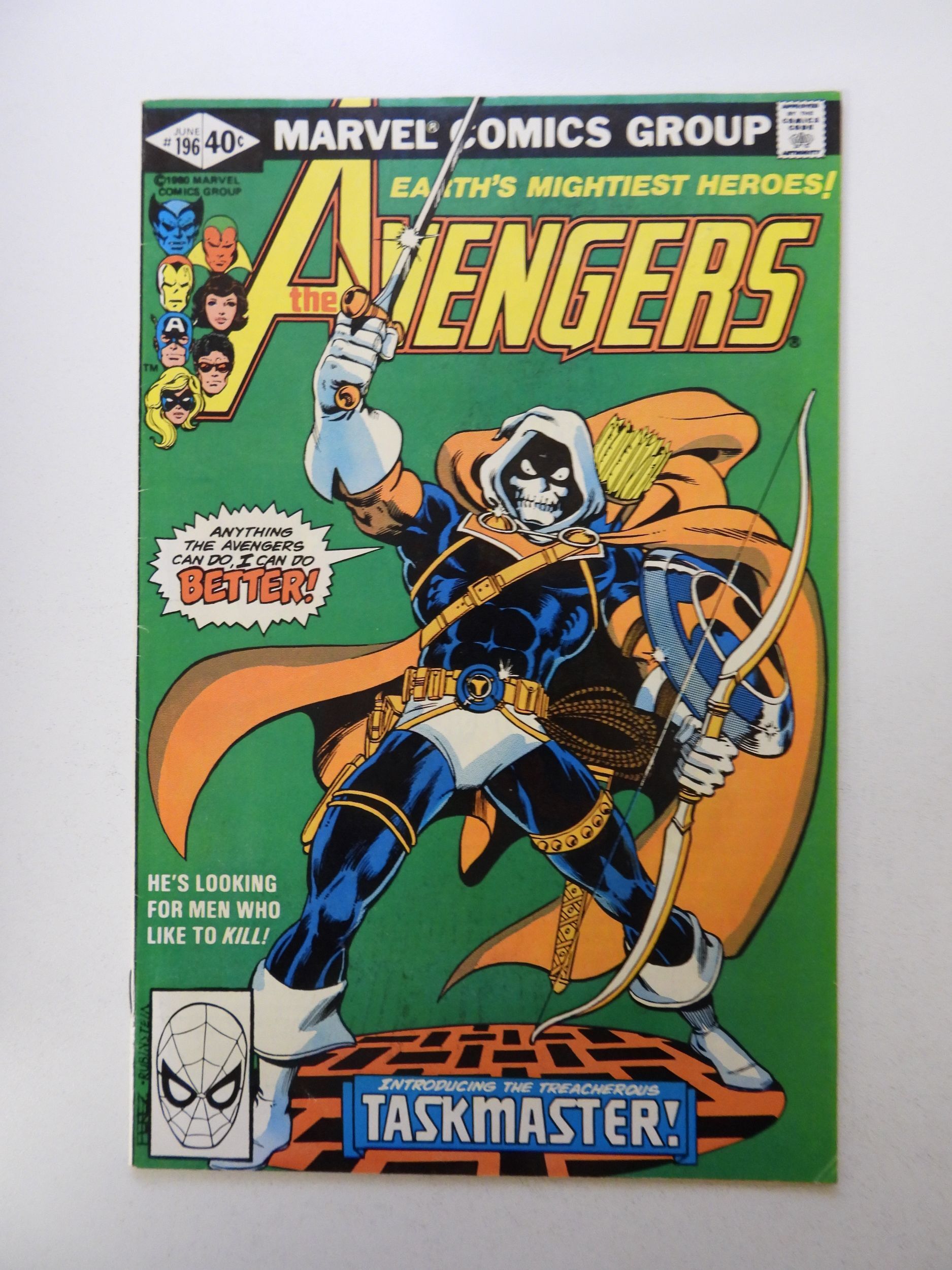 The Avengers #196 (1980) 1st full appearance of Taskmaster FN condition ...