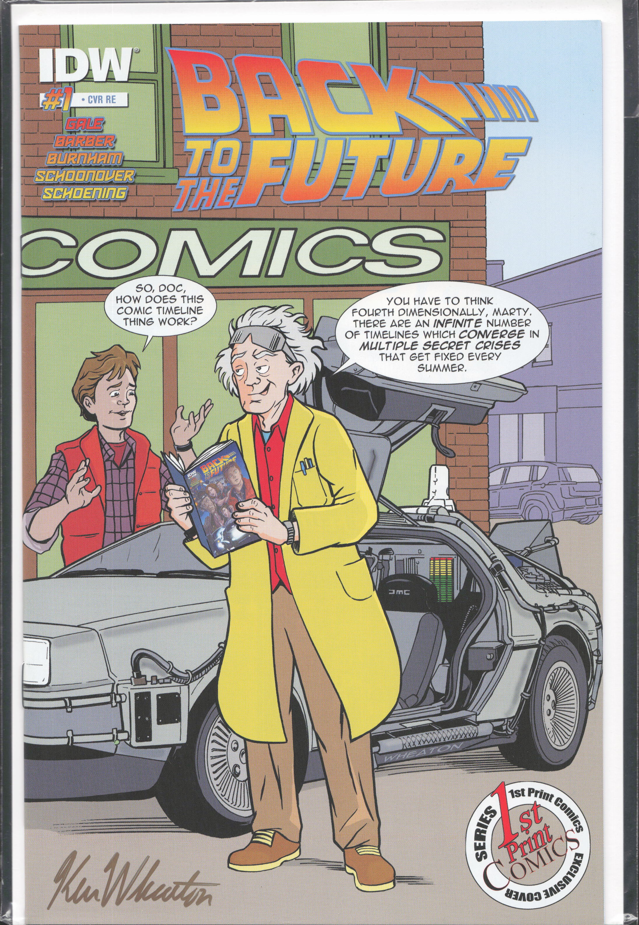Back To the Future #1 1st Print Comics Cover (2015) Back to the Future ...