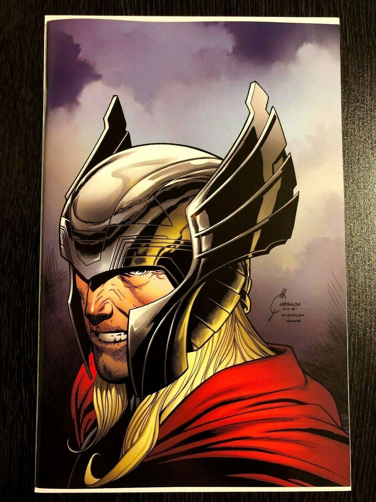 Thor WAR of Realms #1 Quesada Virgin Cover Asgard Marvel Midgard Rare ...