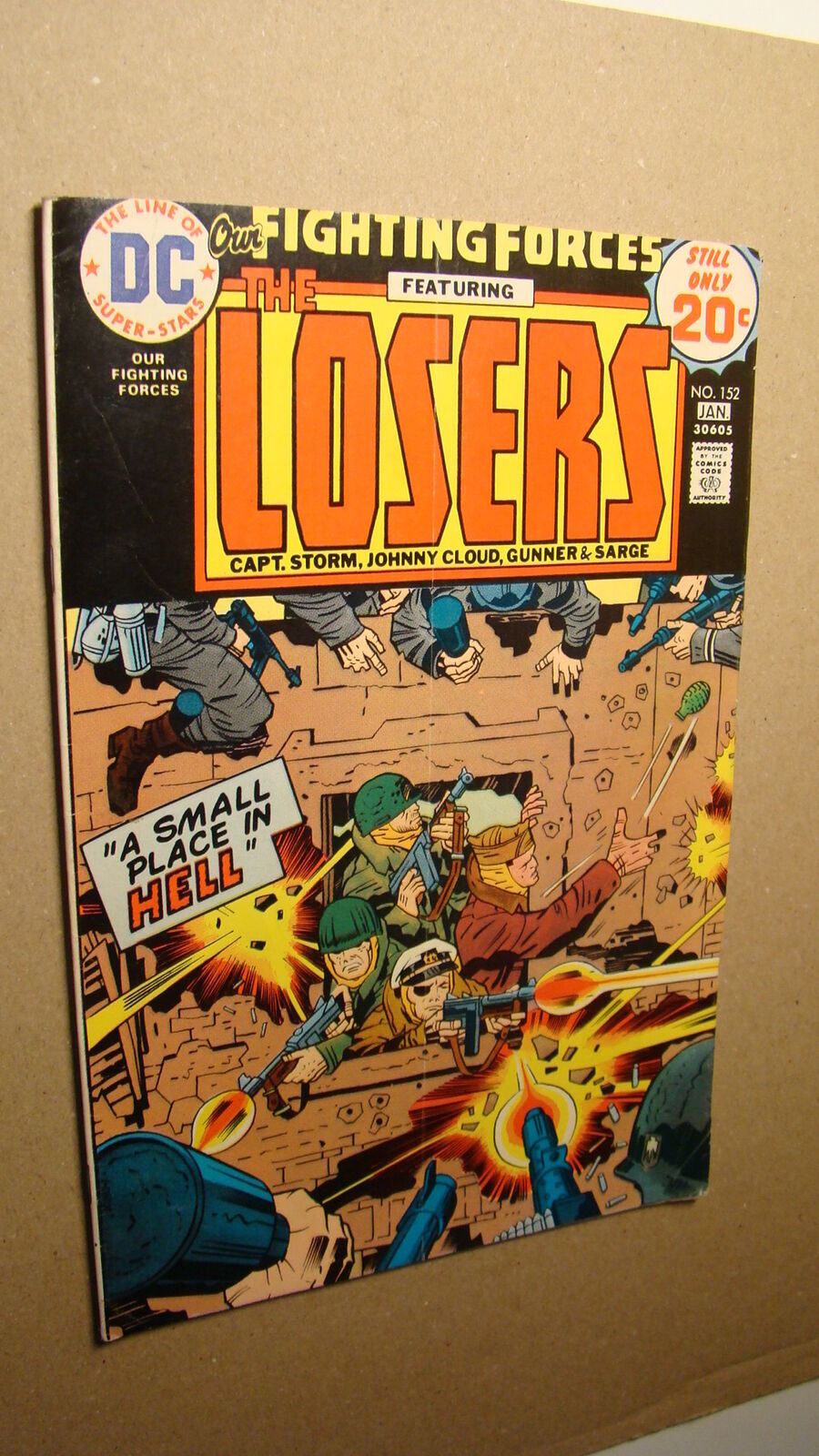 OUR Fighting Forces 152 *Nice Copy* JOE Kubert ART 1974 Losers Sarge ...