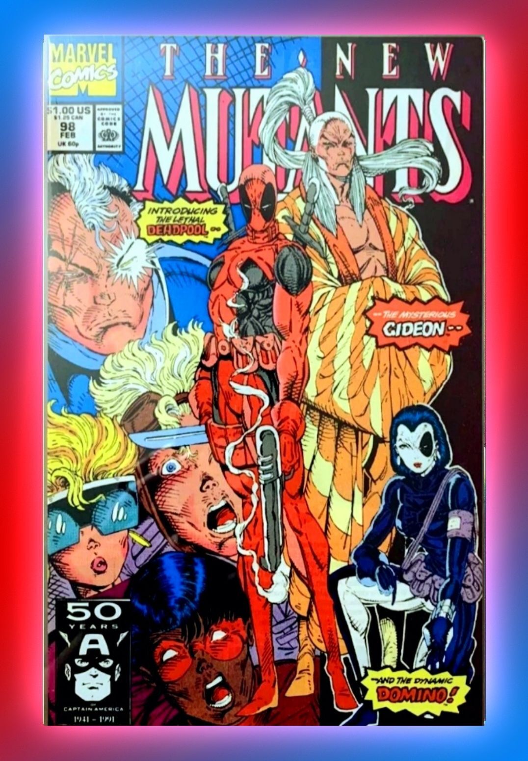New Mutants #98 KEY! 1ST DEADPOOL! 1ST PRINT! Xmen Cable Domino ...