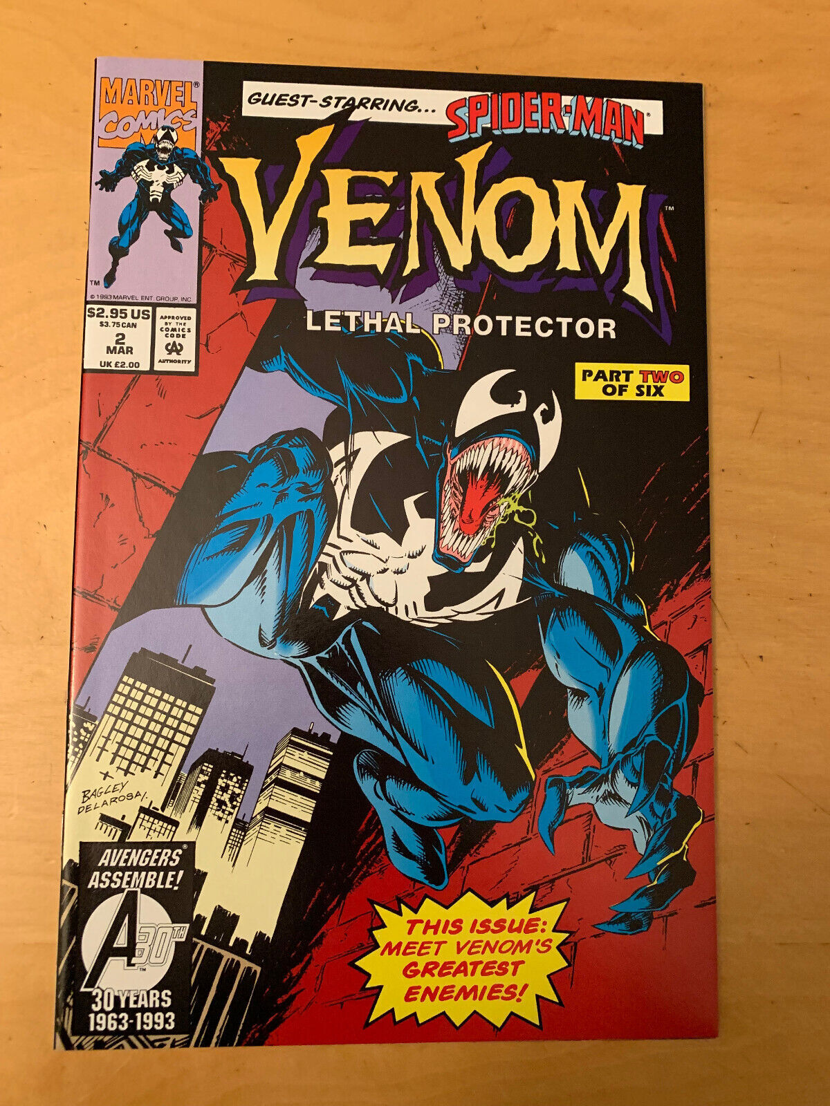 Venom 2 Lethal Protector Marvel Comic #2 Spider MAN NM (9.4 - 9.6) CGC ...